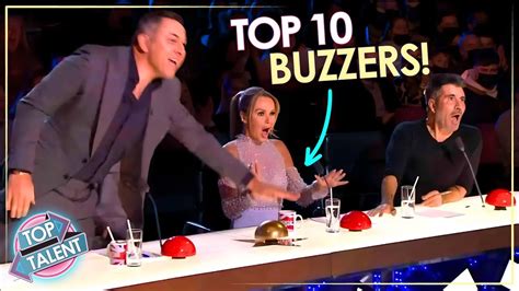 Top 10 Best Golden Buzzers On Britains Got Talent Ever Youtube