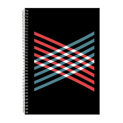 Geometric Criss Cross Notebook Geometry T Idea A4 Notepad 165 Shop
