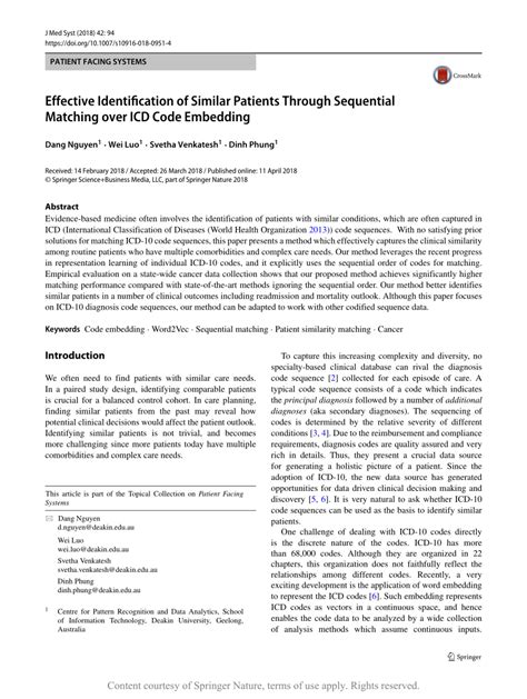 Effective Identification Of Similar Patients Through Sequential