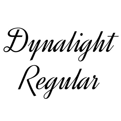 Dynalight Regular Free Fonts On