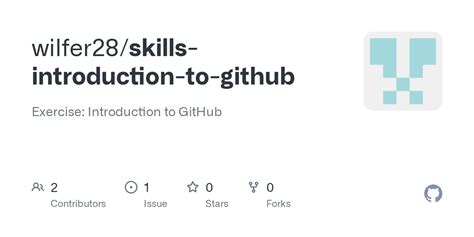 Skills Introduction To Githubreadmemd At Main · Wilfer28skills