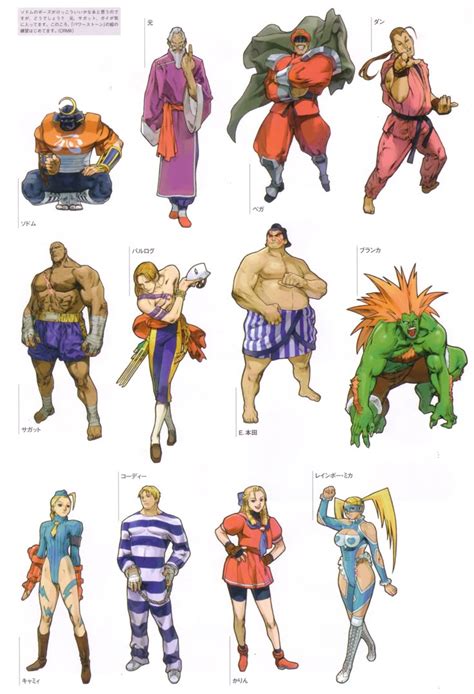 Street Fighter Characters Names And Pictures
