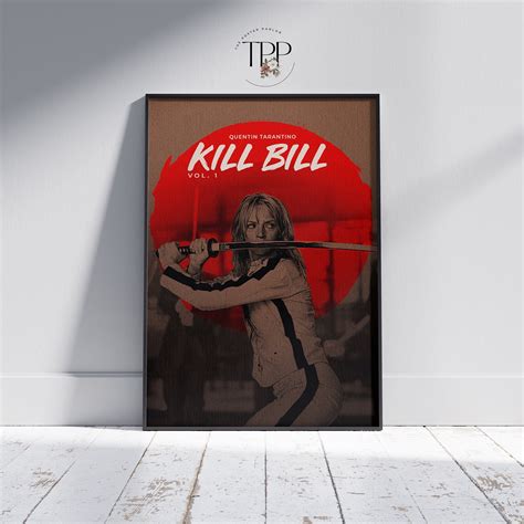 Kill Bill Vol 1 Movie Poster Uma Thurman Art Print Etsy Australia