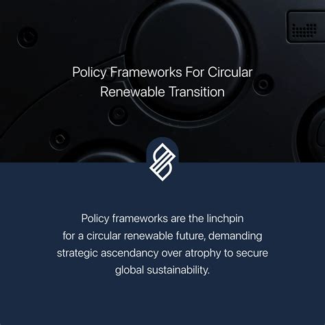 Policy Frameworks For Circular Renewable Transition → Scenario