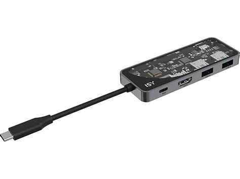 Isy Iad 1028 2 Multiport Adapter Usb C 3 1 Hdmi 2 0 4k60p Aluminium