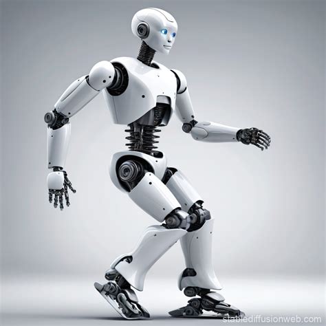 Running Humanoid Robot Stable Diffusion Online