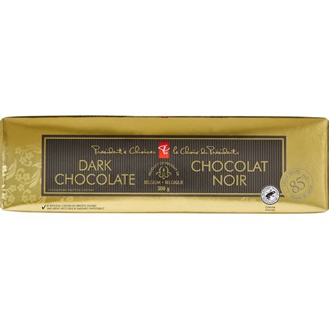 Presidents Choice Dark Chocolate Bar 85 Cocoa Solids 300g Sipstop