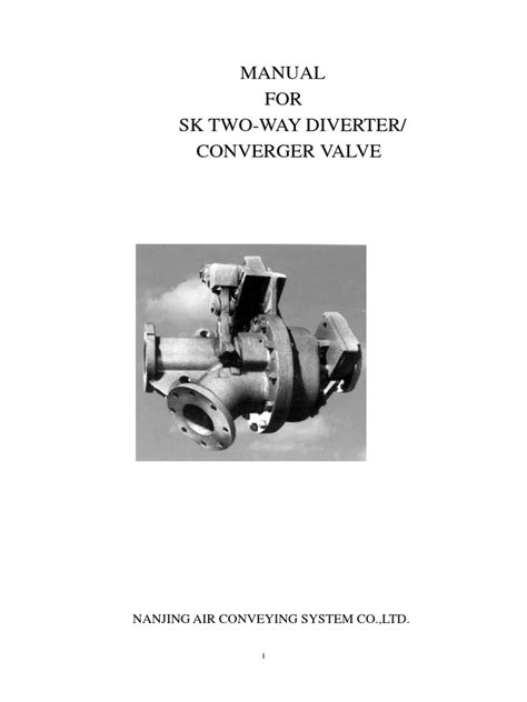 Operation Instructionssk Two Way Diverter Pdf Valve Actuator