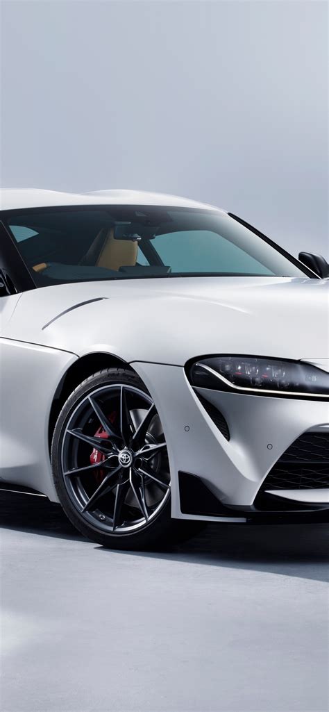 Toyota Supra White Phone Wallpaper
