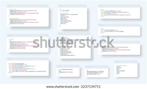 Program Windows Code White Programming Technologies Stock Vector Royalty Free 2237134711