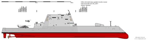 Zumwalt Class Cg Uss Zumwalt Cg 74 2017 Au By Dave Llamaman On Deviantart