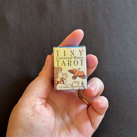 Tiny Tarot Mini Universal Waite Deck Birdmoss