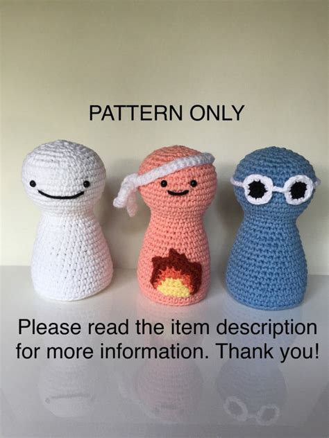 Kits And How To Craft Supplies And Tools Mini Dream Team Blobs Crochet Pattern Pe