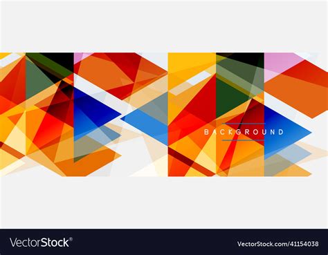 Color Triangles Composition Geometric Abstract Vector Image