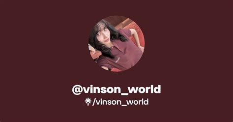 Vinson World Instagram Tiktok Linktree