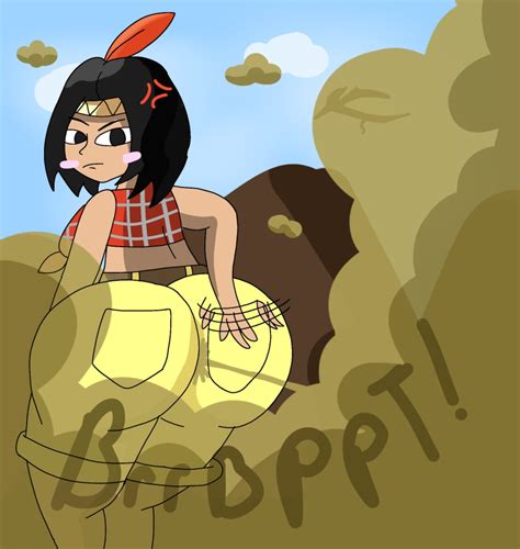 Rule 34 Big Butt Fanning Fart Fart Fetish Farting Farting At Viewer Humba Wumba Jean Shorts