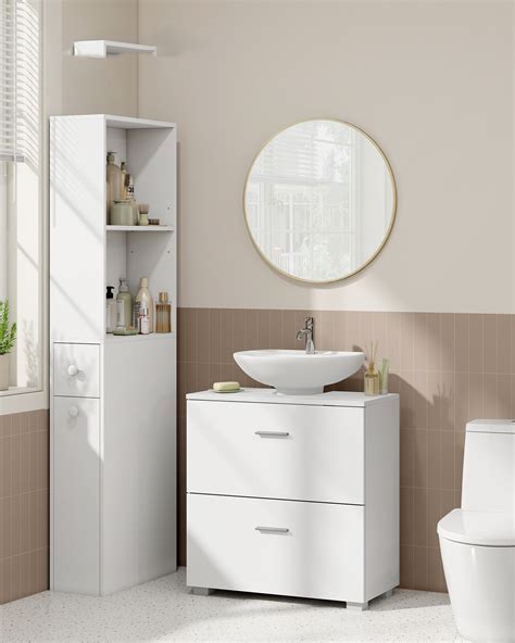 East Urban Home Custos Collection Under Sink Bathroom Cabinet With 2