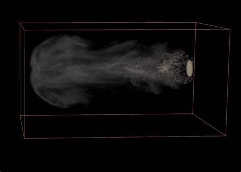 trying to create a particle spray from a perfume bottle with advection