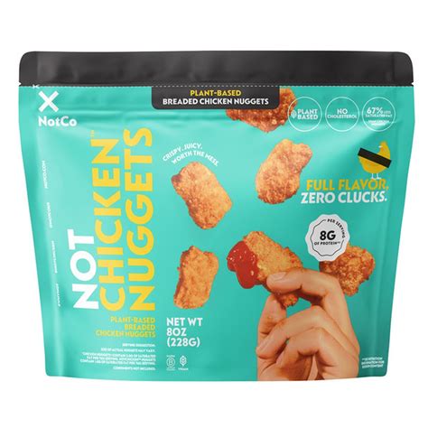 Notco Notchicken Nuggets Frozen Plant Based Chicken Nuggets 8 Oz