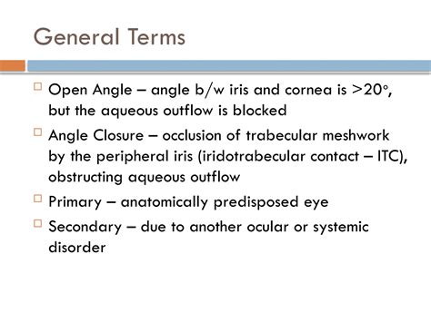 Classification Of Glaucoma Including Paediatric Glaucomapptx