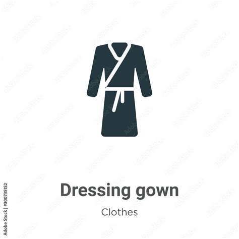 Dressing Gown Vector Icon On White Background Flat Vector Dressing Gown Icon Symbol Sign From