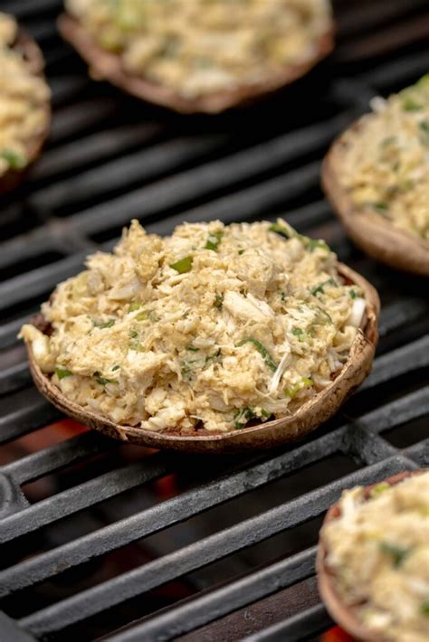 Crab Stuffed Portobello Mushrooms The Cozy Plum