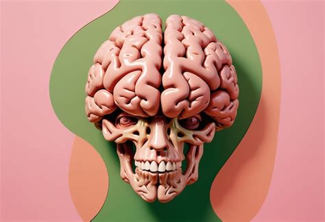 A Colorful Abstract Brainlike Structure Premium Ai Generated Image