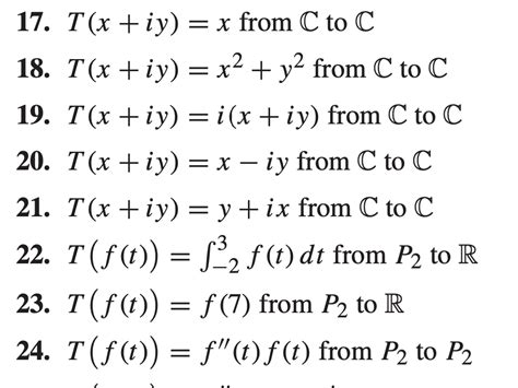 Solved GOAL Examine Whether A Transformation Is Linear Find Chegg