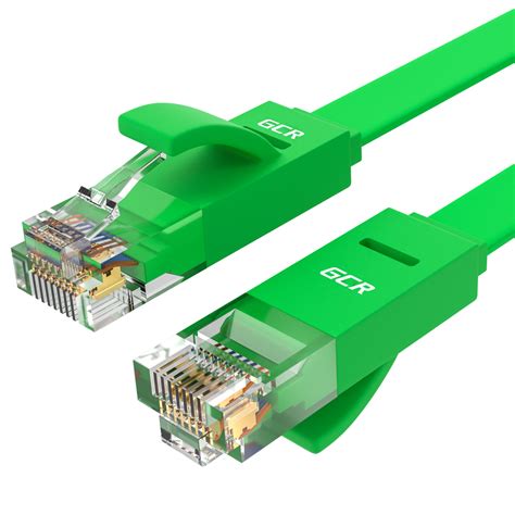 Патч-корд GCR PROF 1.5m, UTP медь кат.6, зеленый, 30 AWG, 10 Гбит/с ...