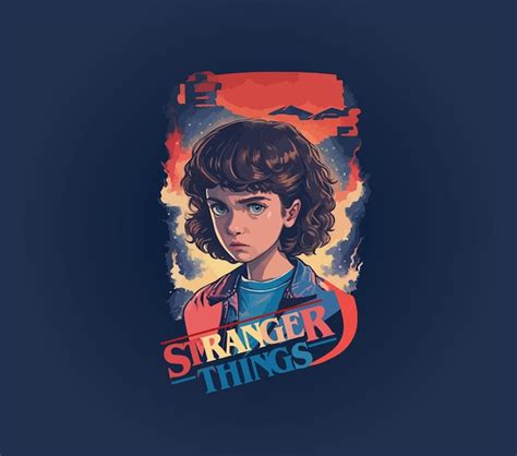 Premium Vector Girl Stanger Things Season Tv Show Tshirt Design Ai