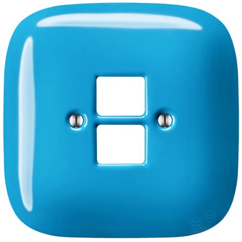 Square Porcelain Wall Socket Azure Pc Usb Dyke And Dean