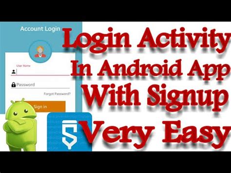 Sketchware Tutorials Login Activity In Android App Using Sketchware YouTube