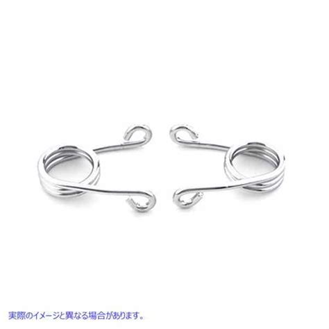 13 0985 Chrome 2 Inch Hair Seat Spring Set 取寄せ Vツイン 検索用／クロム2インチヘアシート