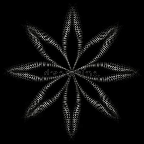 Abstract Graphic Design Element On Black Background Stock Illustration