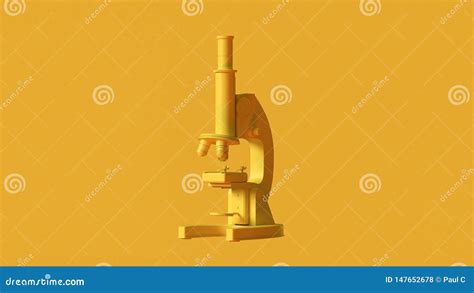 Yellow Traditional Microscope Stock Illustration Illustration Of Hospital Creative 147652678