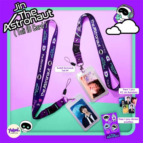 Jual Lanyard Bangtan Jin The Astronaut Lanyard Kpop Tali Id Card Shopee Indonesia