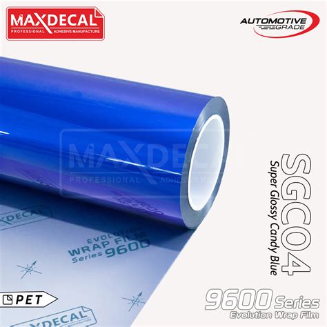 Maxdecal 9600 Sgc04 Super Glossy Candy Blue Dunia Warna Stiker Supplier Toko Oracal 3m