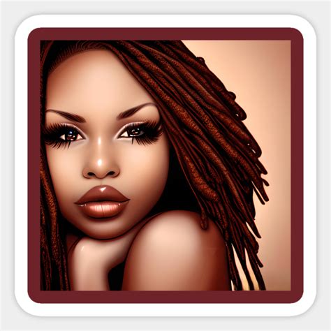Brown Sugar Babe Locd Sticker Teepublic