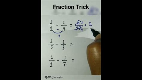 Fraction Trick ️ Mathsimplification Mathstrick Mathsvideo