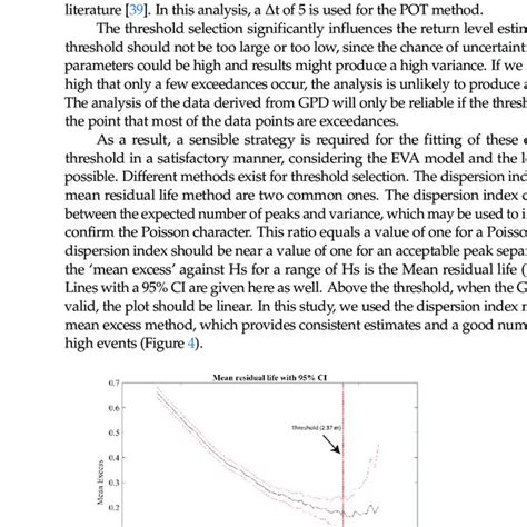 The Mean Residual Life Mrl Method Of The Estimation Of The Threshold Download Scientific