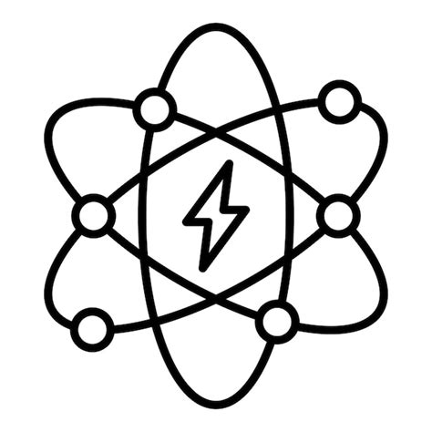 Premium Vector Atomic Energy Icon
