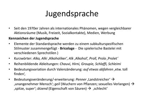 Ppt Jugendsprache Powerpoint Presentation Free Download Id4799719