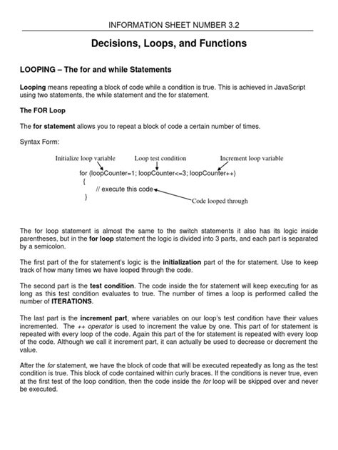Sheet 3 2 Pdf Control Flow Parameter Computer Programming