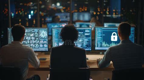 Nighttime Cybersecurity Symbols Stock Illustrations 10 Nighttime Cybersecurity Symbols Stock