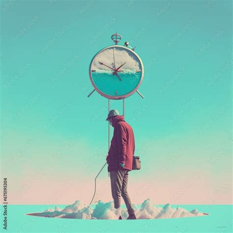 Frozen In Time Weirdcore Dada Surreal Lofi Album Cover Art Minimal