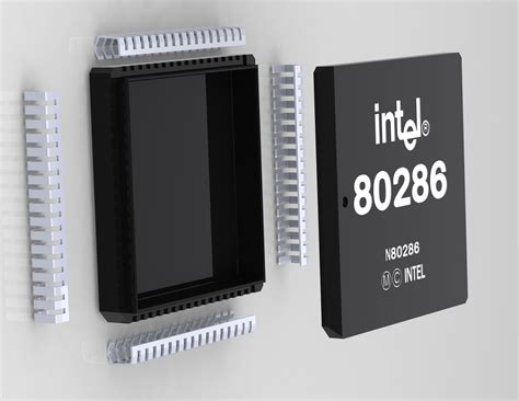 Organizer Intel® 80286 Microprocessor・ Stl File For 3d Printing・cults