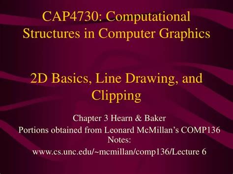 Ppt Cap4730 Computational Structures In Computer Graphics Powerpoint