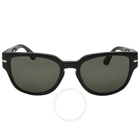 Persol Polarized Green Square Unisex Sunglasses Po3231s 9558 54