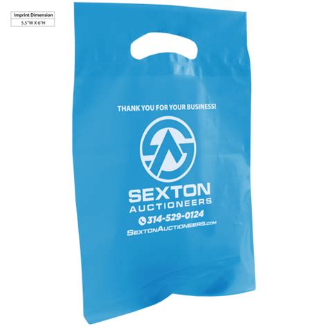 Sexton Auctioneers Small Recyclable Die Cut Plastic Bag Plastic Bags