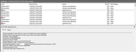Event Application Error Faulting Application Name Attrib Exe Windows Forums